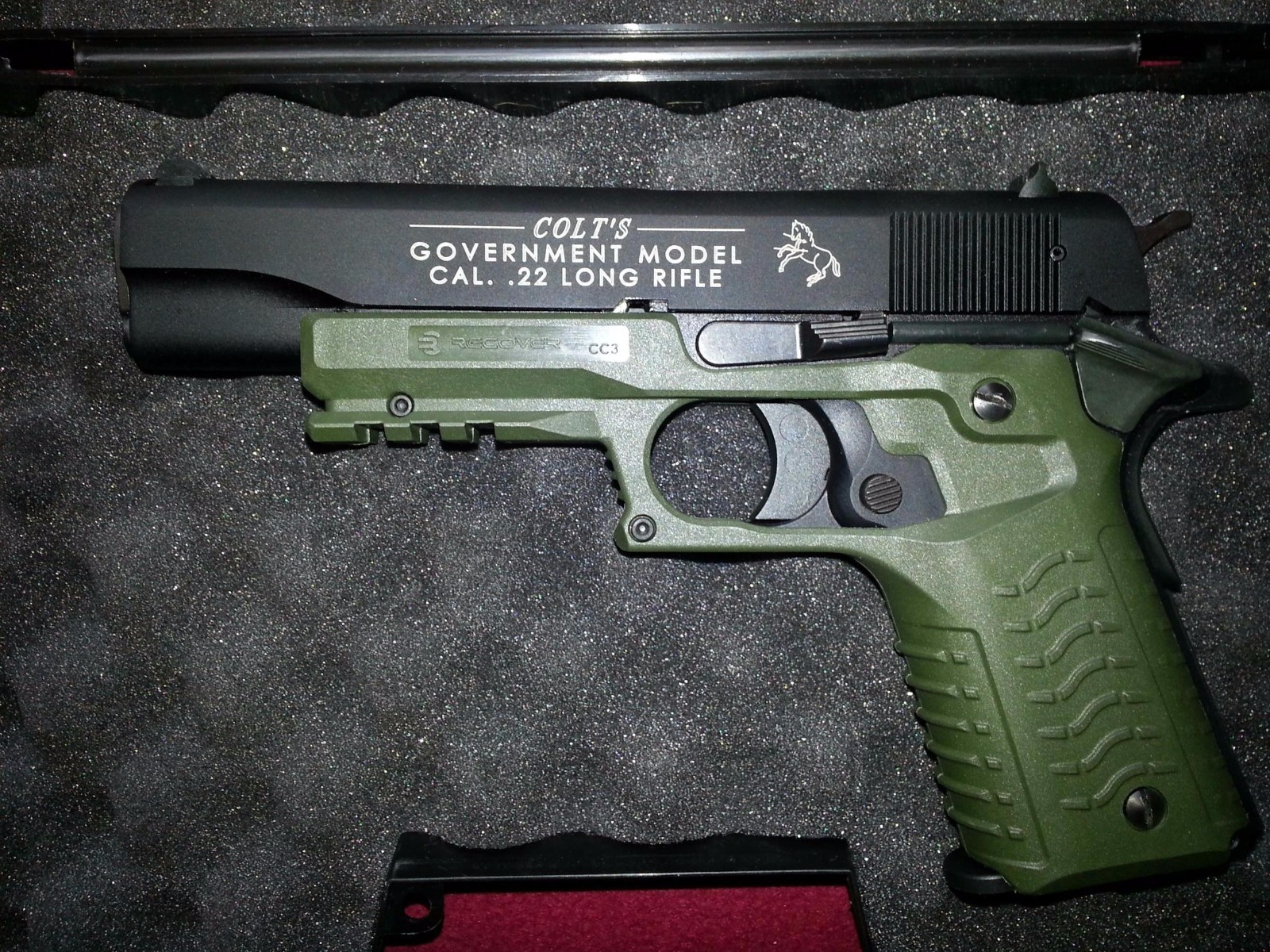 Recover Tactical Grip & Rail System for 1911 COLT 3 Colors BK/TAN/OD | eBay