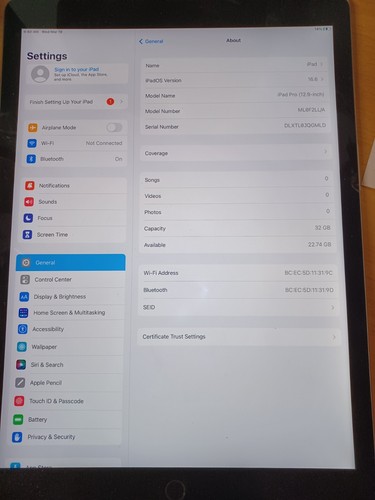 APPLE iPAD Pro A1584 12.9-inch 32Gb | eBay