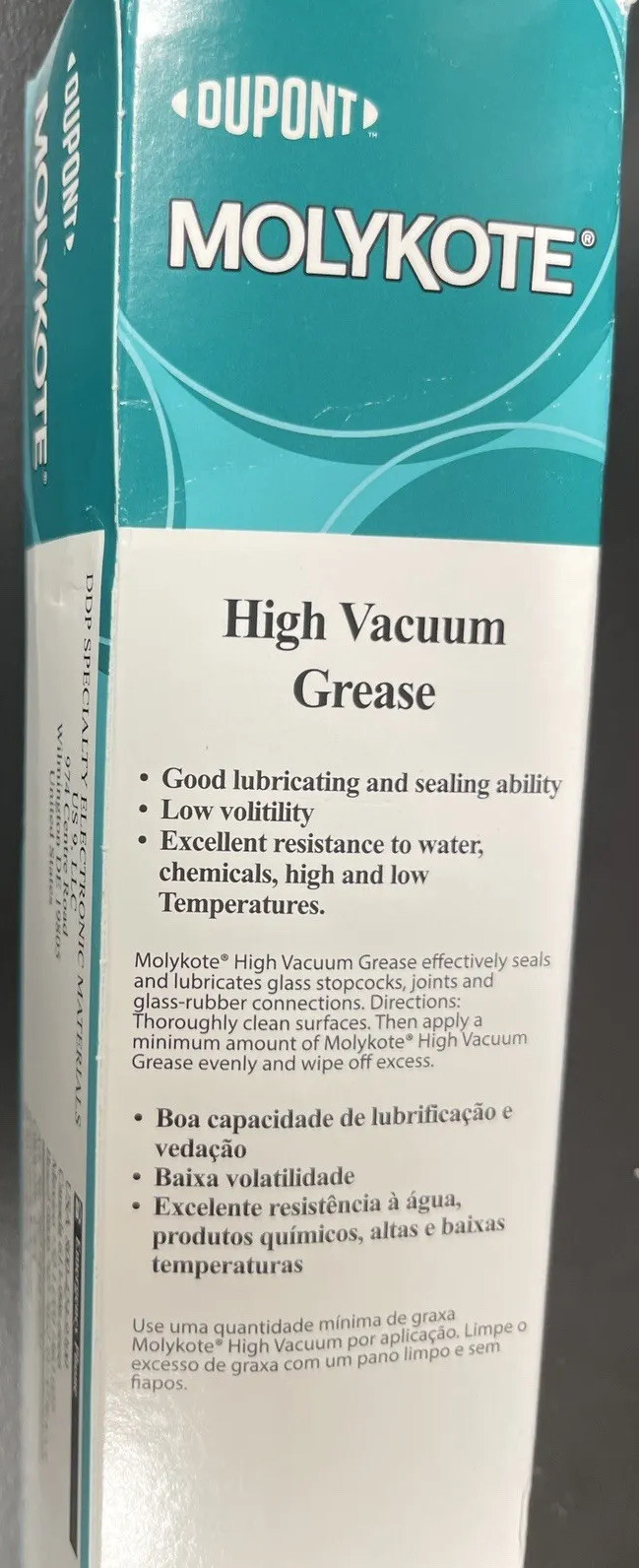 DuPont Molykote Silicone High Vacuum Grease Same Quality As Dow Corning ...
