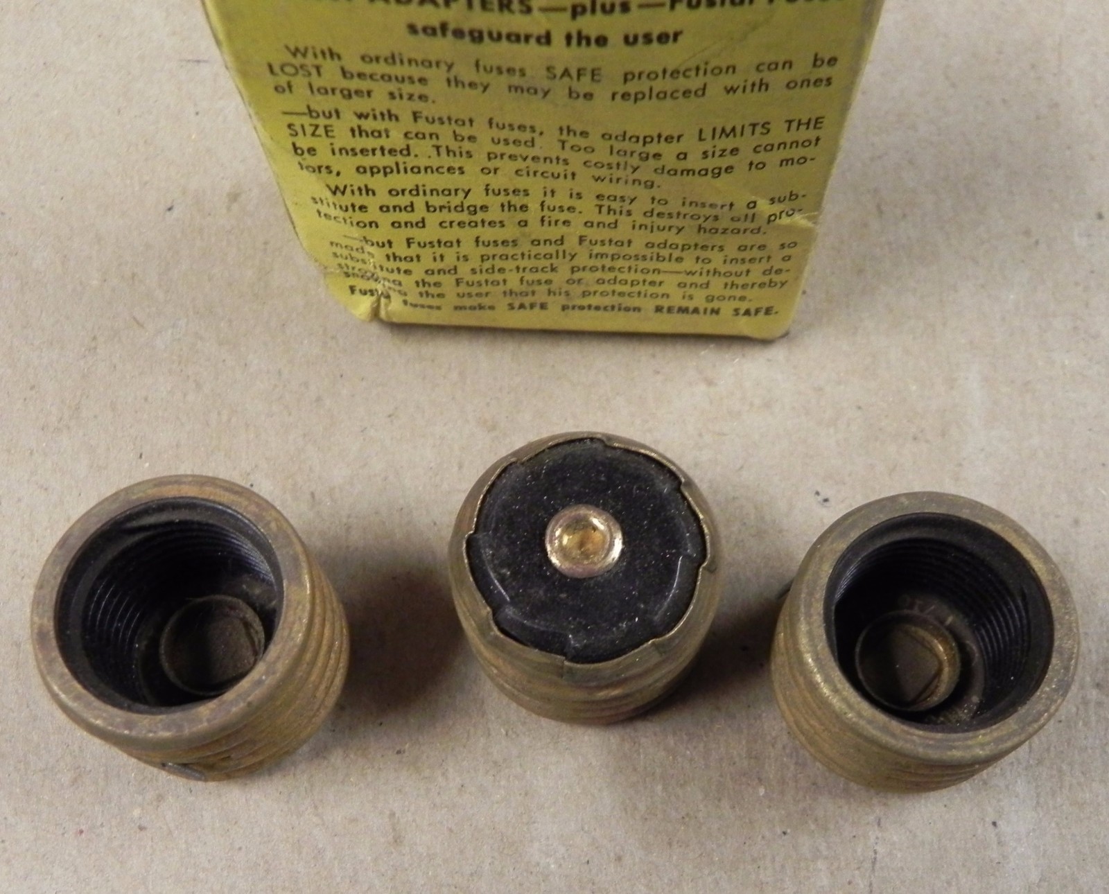 Bussman SA2 Edison Base Fuse PLUG Adapters 4Pcs New. | eBay