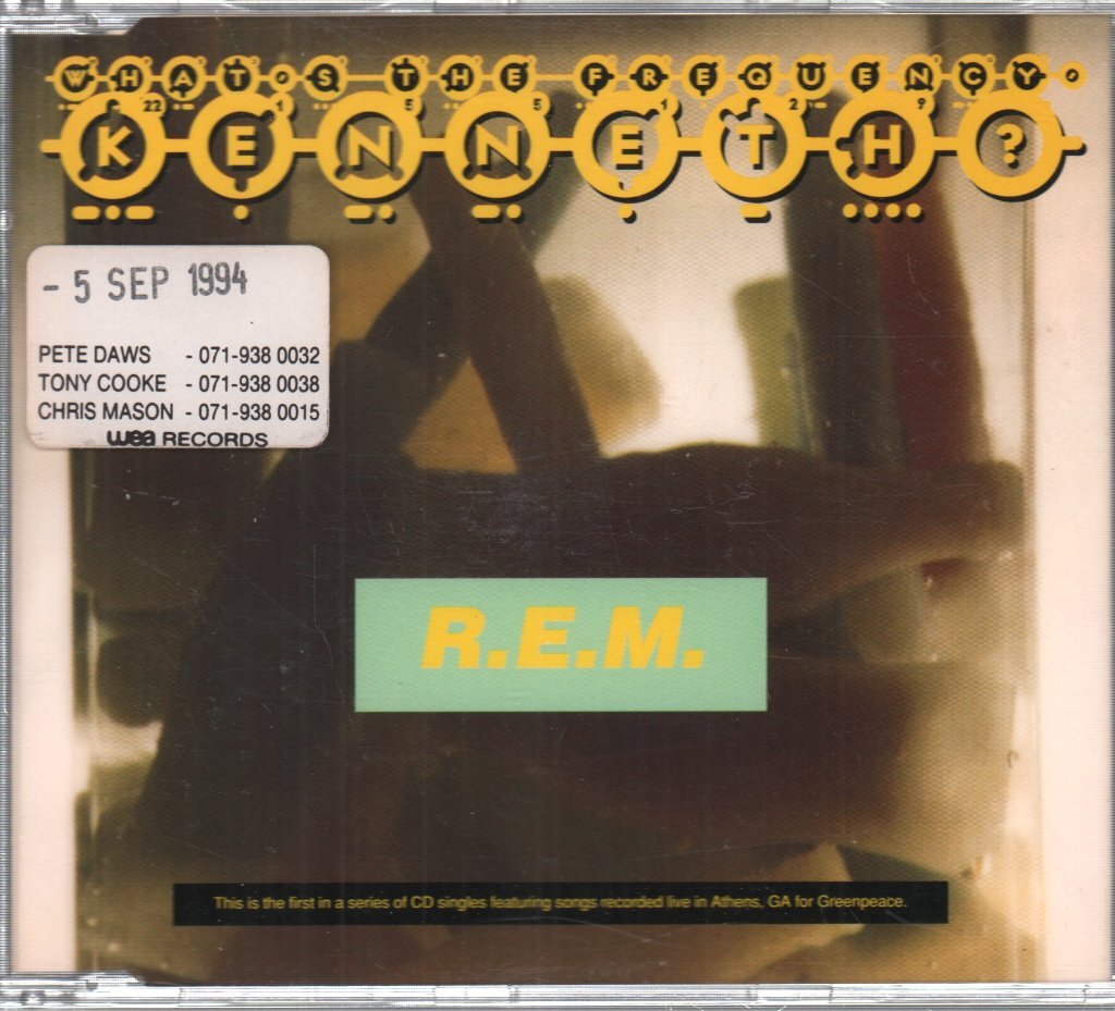 What's the Frequency, Kenneth? by R.E.M. (CD, 1994) for sale online | eBay