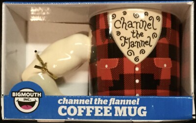 Novelty Flannel Shirt Coffee Mug ~ 20oz ~ New In Box | eBay
