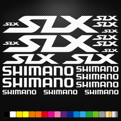 SHIMANO SLX - KIT Vinyl Decals Stickers Sheet Bike Frame Cycle Cycling ...