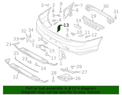 Volvo OEM 17-18 S90 Rear Bumper-lower Retainer Left 31425128 for sale ...
