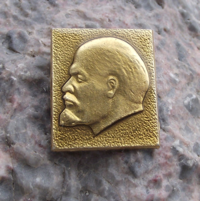 Vintage Vladimir VI Lenin Head Bust Russian Communist Leader Pin Badge ...