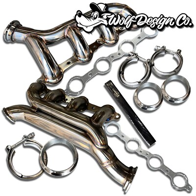 LS Swap Single Turbo Headers Exhaust Manifolds LS1 LS2 LS9 LQ9 LSX ...