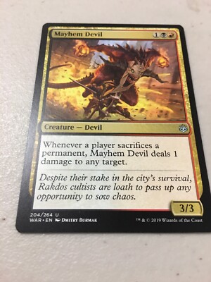 magic the gathering mayhem devil card | eBay