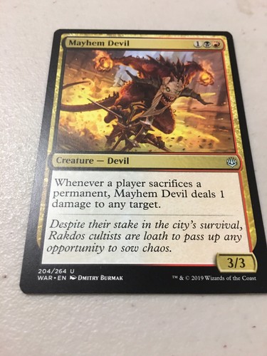 magic the gathering mayhem devil card | eBay