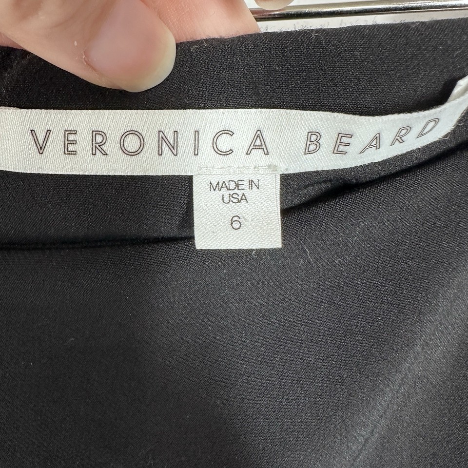 Veronica Beard Black Zip Back Scuba Pant Cigarette Ankle Size 6 F39 | eBay