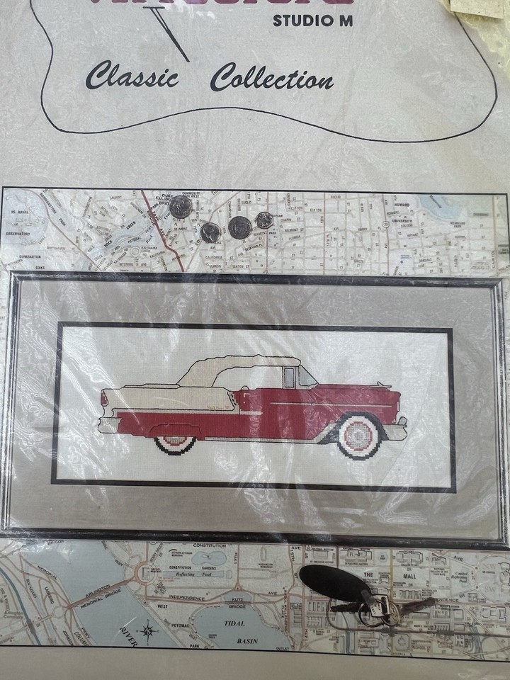 1955 Chevrolet Bel Air Counted Cross Stitch Pattern Only Vintage 1989 ...