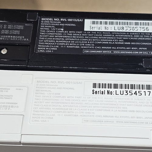LOT Of 14 Nintendo Wii RVL-001 & RVL-101 Console Only UNTESTED AS IS ...