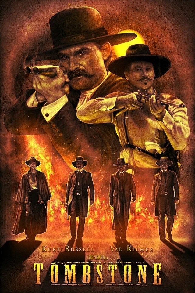 Tombstone Movie Poster Classic Western Film Print Wall Art Home Decor ...