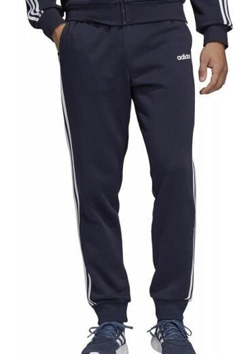 Adidas Men’s Essential 3-Stripe Fleece Jogger Pants - DU0497 - Navy ...