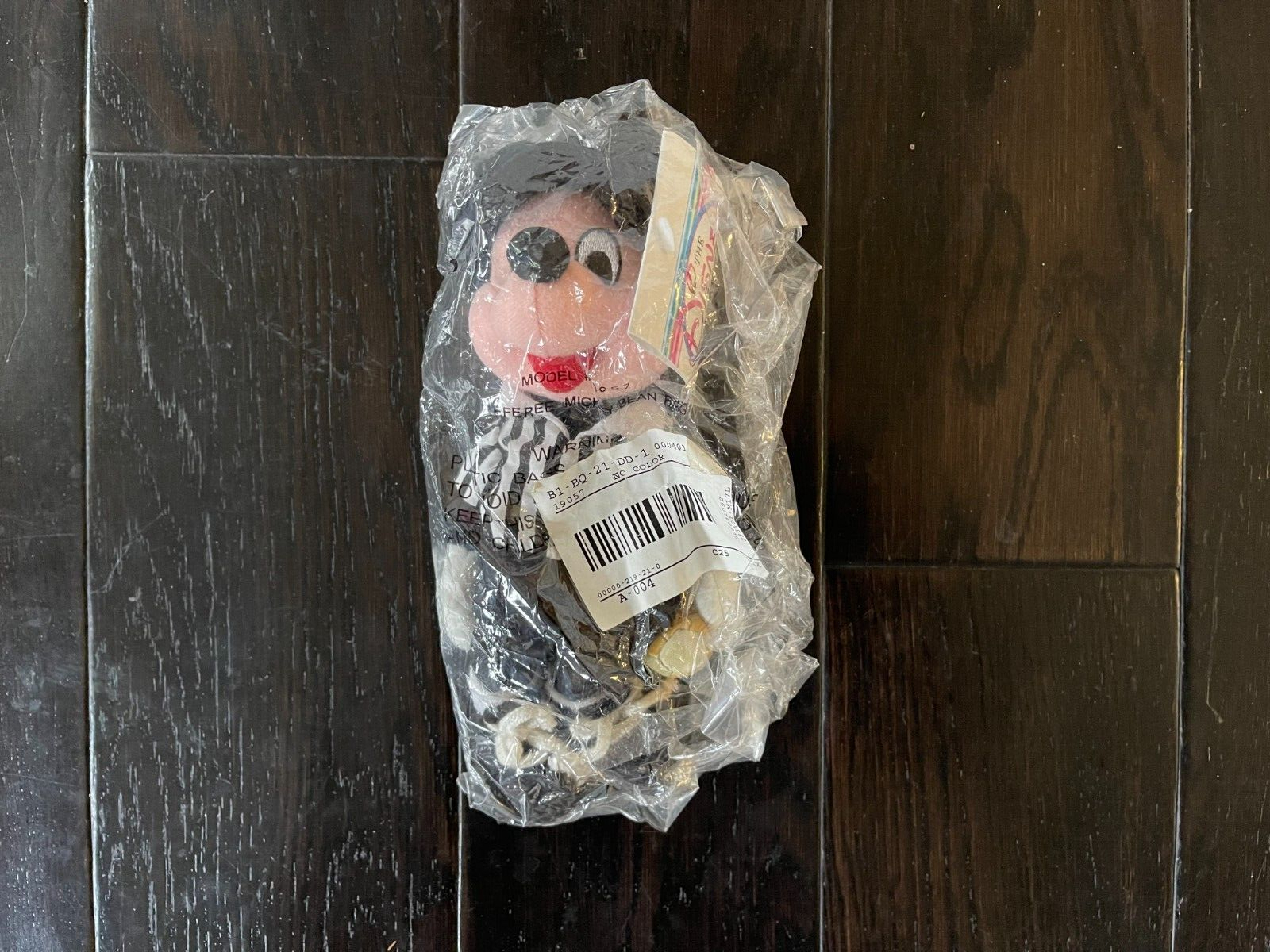 Disney Store New w/Tags Referee Mickey Plush Bean Bag | eBay