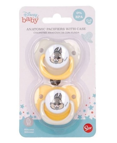 Set of 2 Disney Baby 0-6 Months Chip & Chop Pacifiers Teats Officially ...