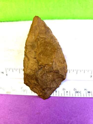 Artifact Peisker Diamond point made of Brown chert from Calhoun co ILL ...