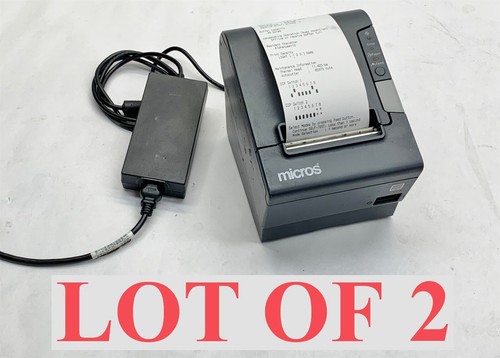 Epson M244A TM-T88V POS Thermal Receipt Grey IDN Printer w/ Power ...