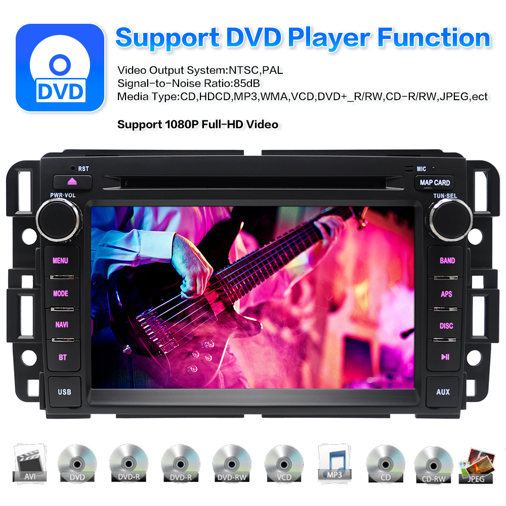 For GMC Yukon Chevy Silverado Sierra GPS Navi Radio Car Stereo CD DVD ...