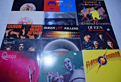 Queen Lot 13 vinyl records original with inner sleeves and covers VG ...