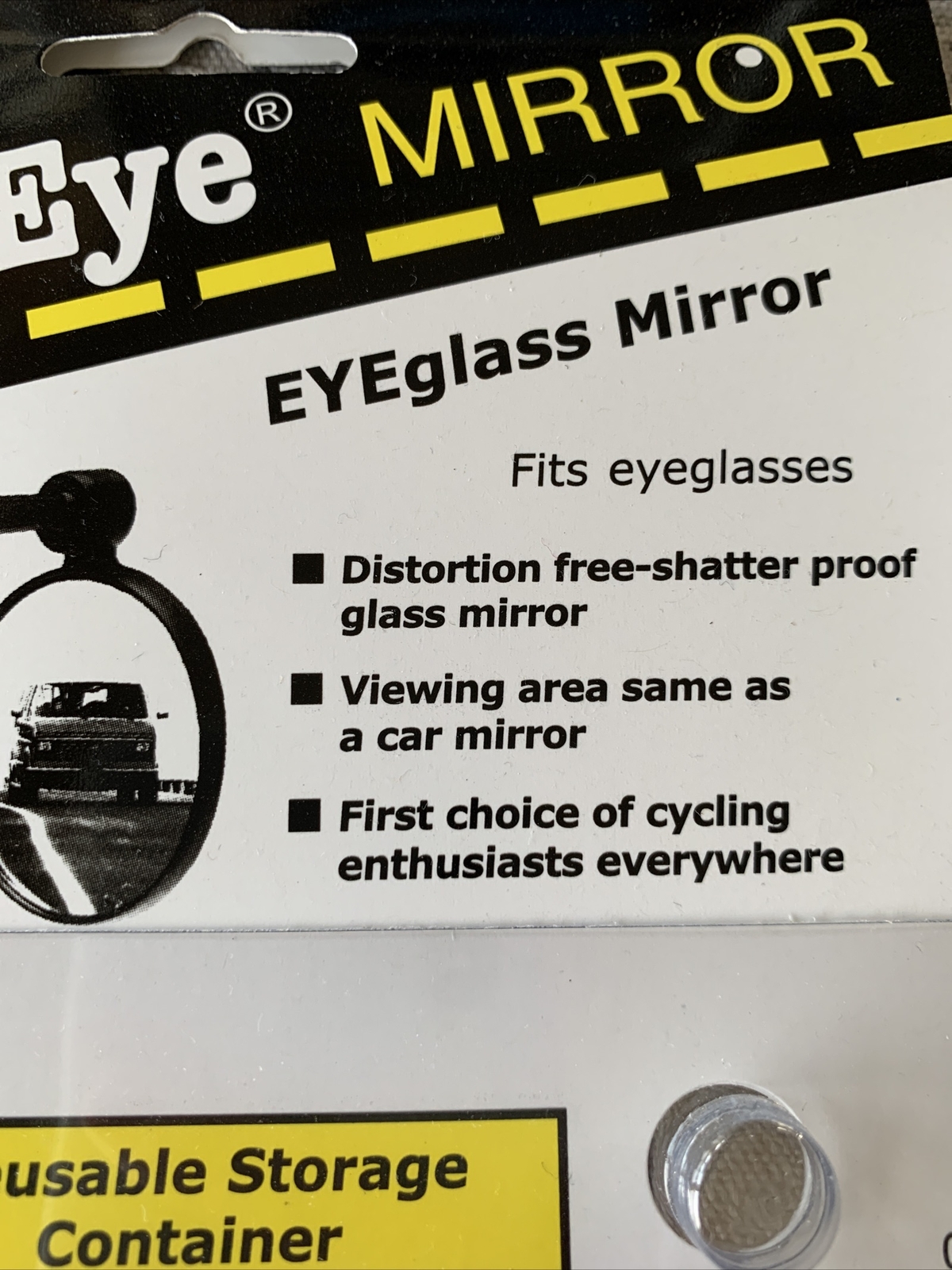 THIRD EYE mirror-Eyeglass Mirror. Fits all eyeglasses. Shatter proof ...