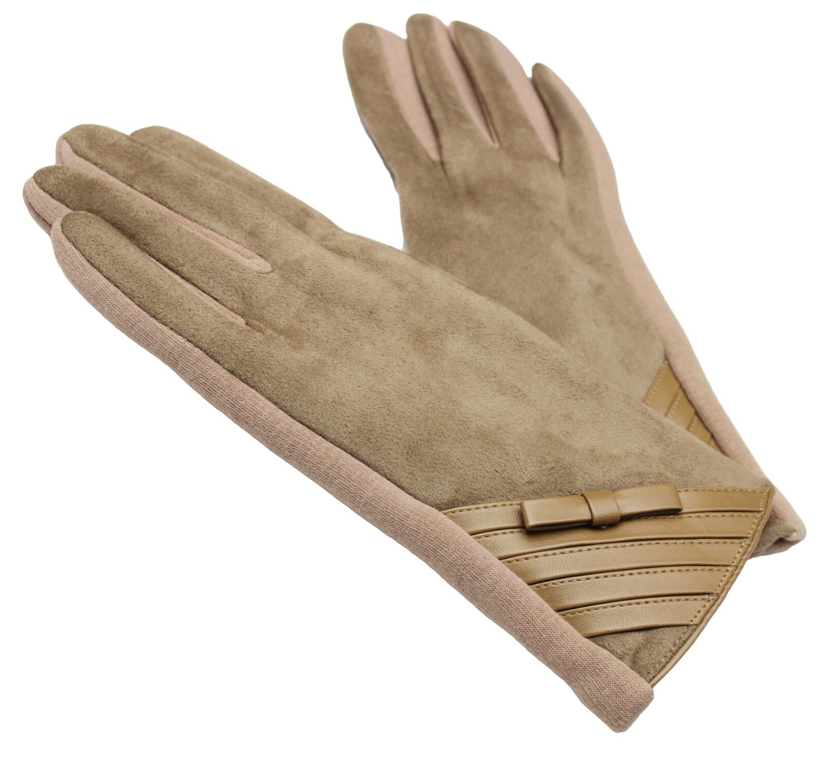 Womens Touch Screen Smartphone Cellphone Texting Gloves Suede, Faux ...