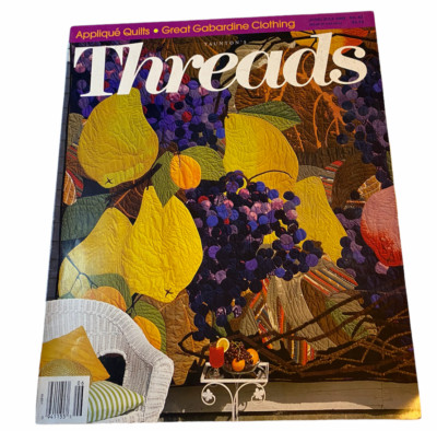 Threads Magazine N0 41 June July 1992 Argyles without Seams Applique ...