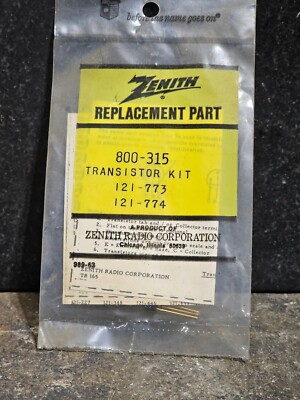 OE Zenith 800-315 Transistor Kit Obsolete Part | eBay