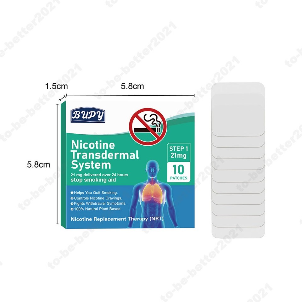 10Pcs Quit Smoking Patch Herbal Extract Cessation Plaster Anti-smoking ...