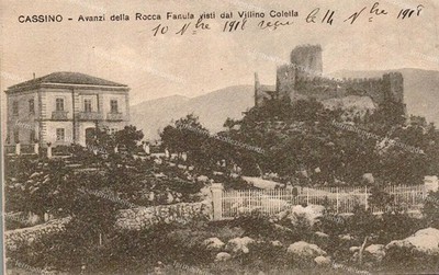 dn85 cassino avanzi della rocca fanula visti dal villino cotella ...
