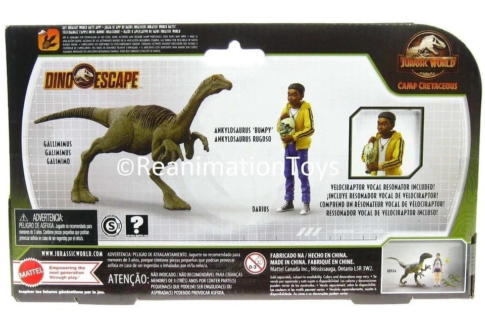 Jurassic World Park Camp Cretaceous Darius & Gallimimus Baby Bumpy Dinosaur Set | eBay