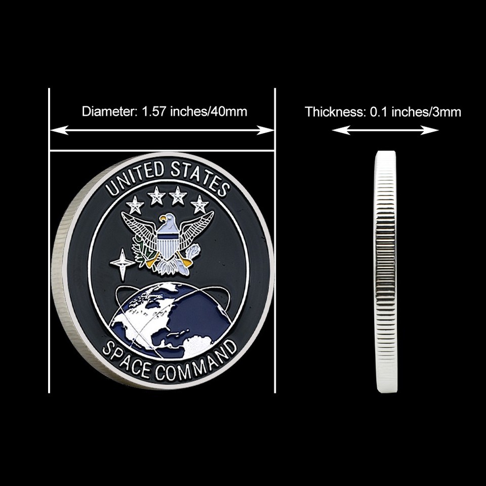 US Space Command Space Force Challenge Coin Department of The Air Force ...