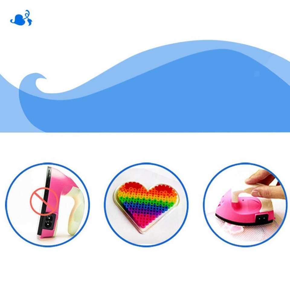 24 Colors Fuse Beads Kit Perler Beads W/ Pegboards Iron Beads for ...