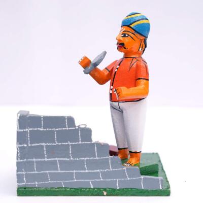 Hand Made Tribal Labor Man Statue For Home Office Decor | eBay
