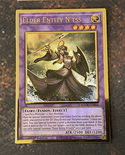 Yugioh x1 Elder Entity N'tss MAGO-EN026 Gold Ultra Rare 1st Edition LP ...