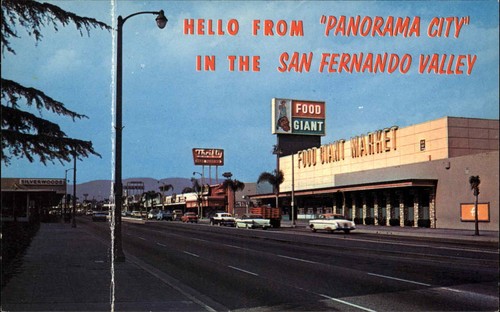 San Fernando Valley California CA Food Giant Grocery Store Vintage PC ...