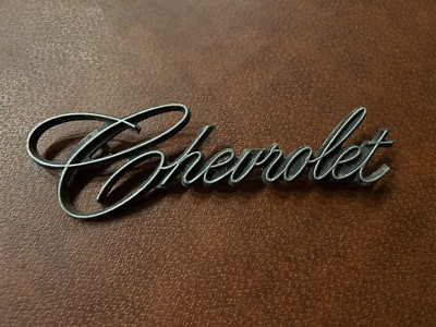 Chevrolet Script Emblem/Name Badge 1969-76 Logo OEM Original Vintage | eBay