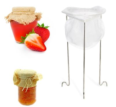 Jam Straining Kit Set Jelly Making Marmalade Preserve Stand Bag ...