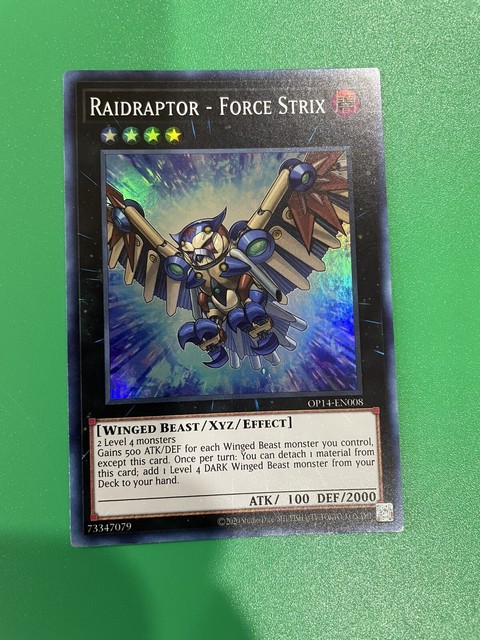 Yu-Gi-Oh! TCG Raidraptor - Force Strix OTS Tournament Pack 14 OP14-EN008 Unlimited Super Rare ...
