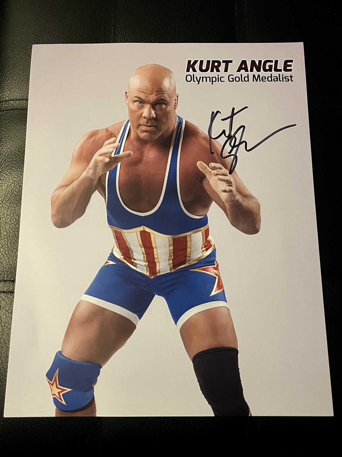Kurt Angle Signed 8x11 Autographed | eBay