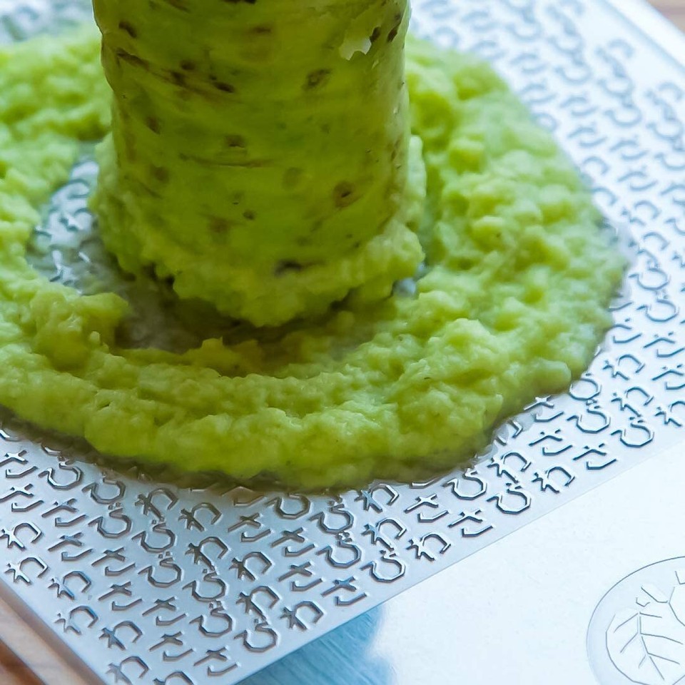 Traditional Wasabi Grater with Steel Sharkskin - for Freshly Grated ...