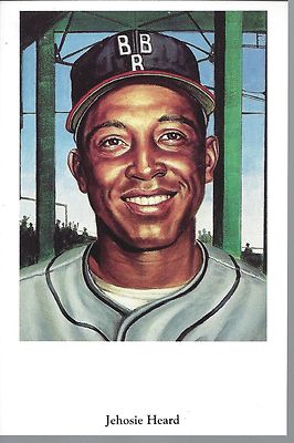 Jehosie Heard Capital Cards Production Negro League Post Card # 15 | eBay