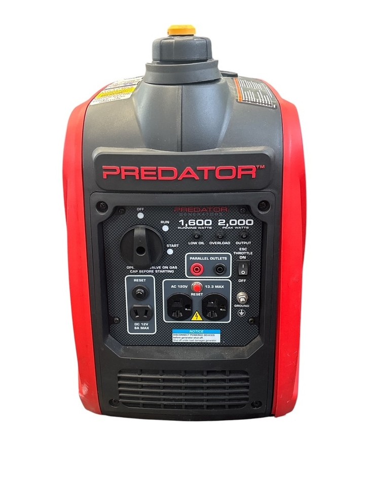 PREDATOR 2000 Watt SUPER QUIET Inverter Generator with CO SECURE ...