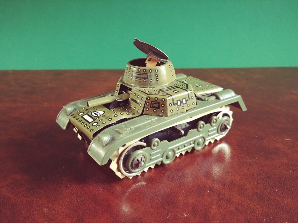 GAMA #634 Tin Wind-up Panzer Tank with Sparks w/ Or. Box | eBay