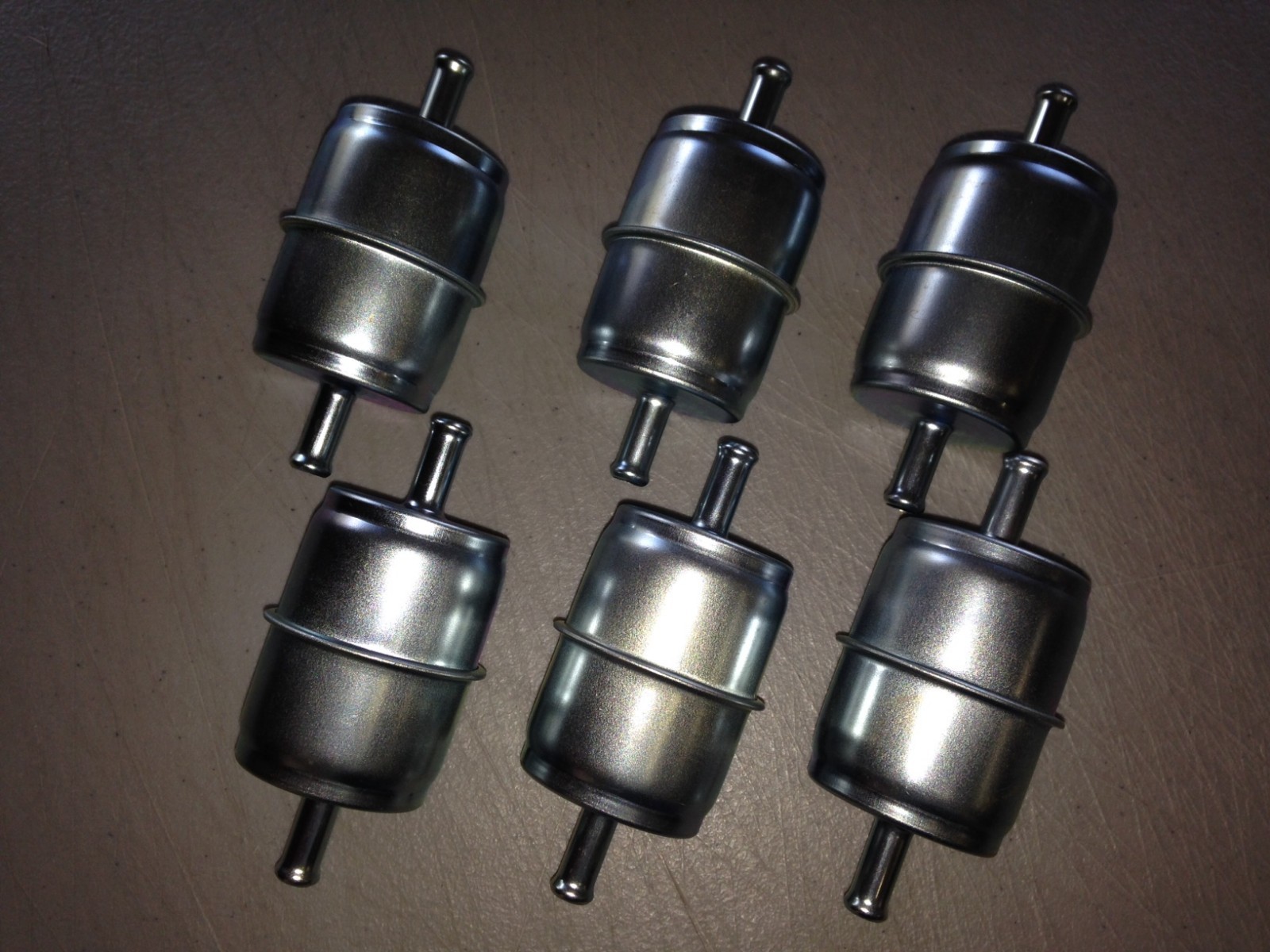 SIX(6) GKI GF61M 5/16" Metal Inline Gas/Fuel Filter CASE LOT fits G2 ...