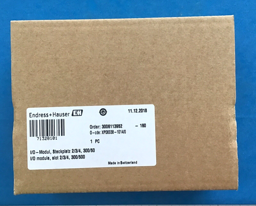 Endress Hauser 71328101 I/O Module Spare Set, Slot 2/3/4, 300/500 ...