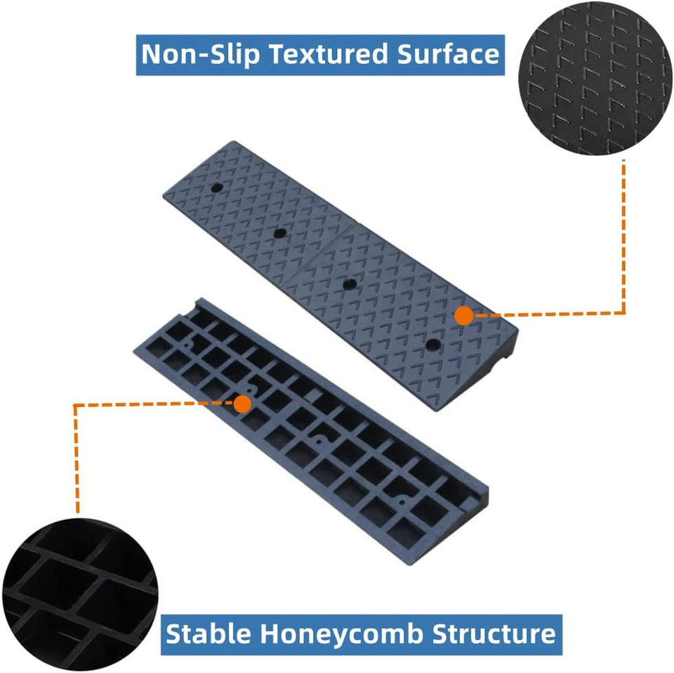 2" Rise Rubber Curb Ramp Heavy Duty Threshold Ramp 10Ton Drive Ramps ...