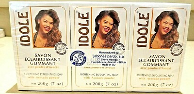 3 PACK IDOLE LIGHTENING EXFOLIANTING SOAP (7 oz) / IDOLE JABON ...