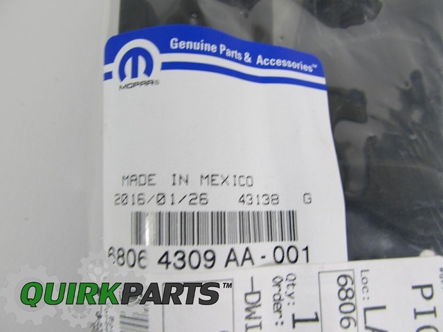 Genuine Mopar Front Bumper Side Bracket Kit 68064309AA for sale online ...