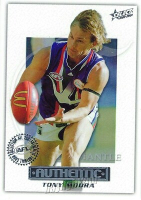 2001 FREMANTLE DOCKERS AFL Card TONY MODRA | eBay