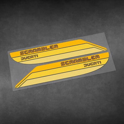 Motorcycle Car stickers for Ducati scrambler tank Decals Vinyl Material ...